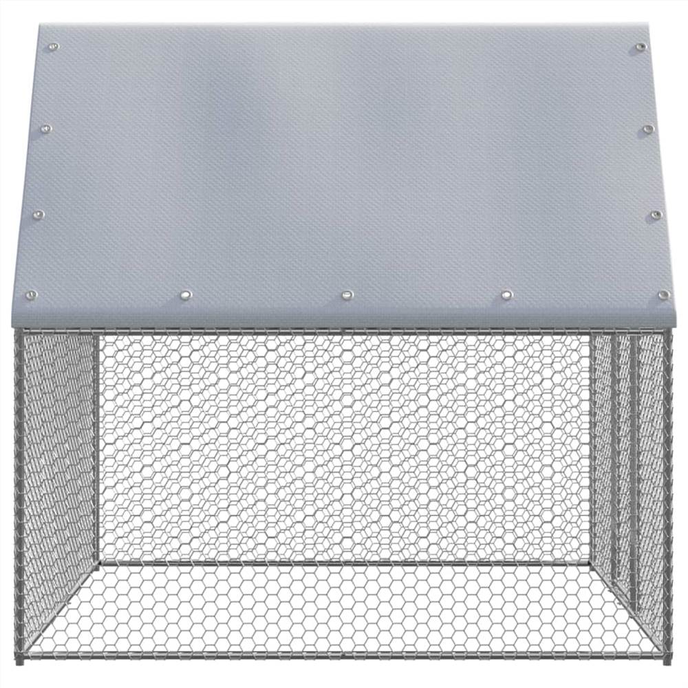 Outdoor Chicken Cage 2x2x2 m Galvanised Steel