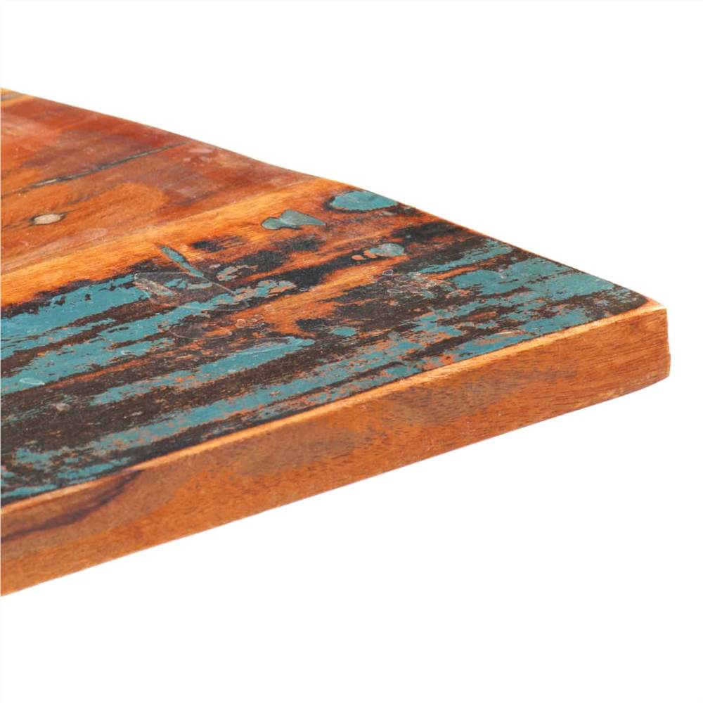 Square Table Top 60x60 cm 25-27 mm Solid Reclaimed Wood