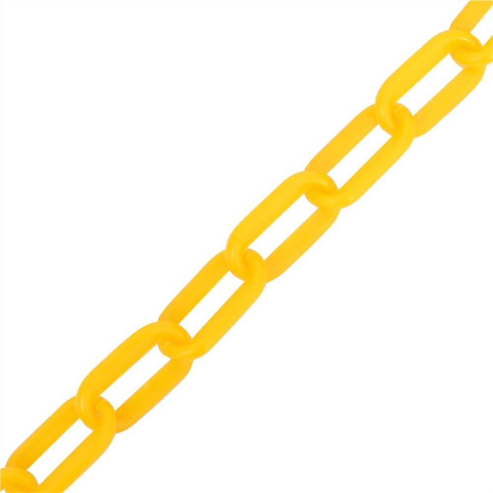 Warning Chain Yellow 30 m Ø8 mm Plastic