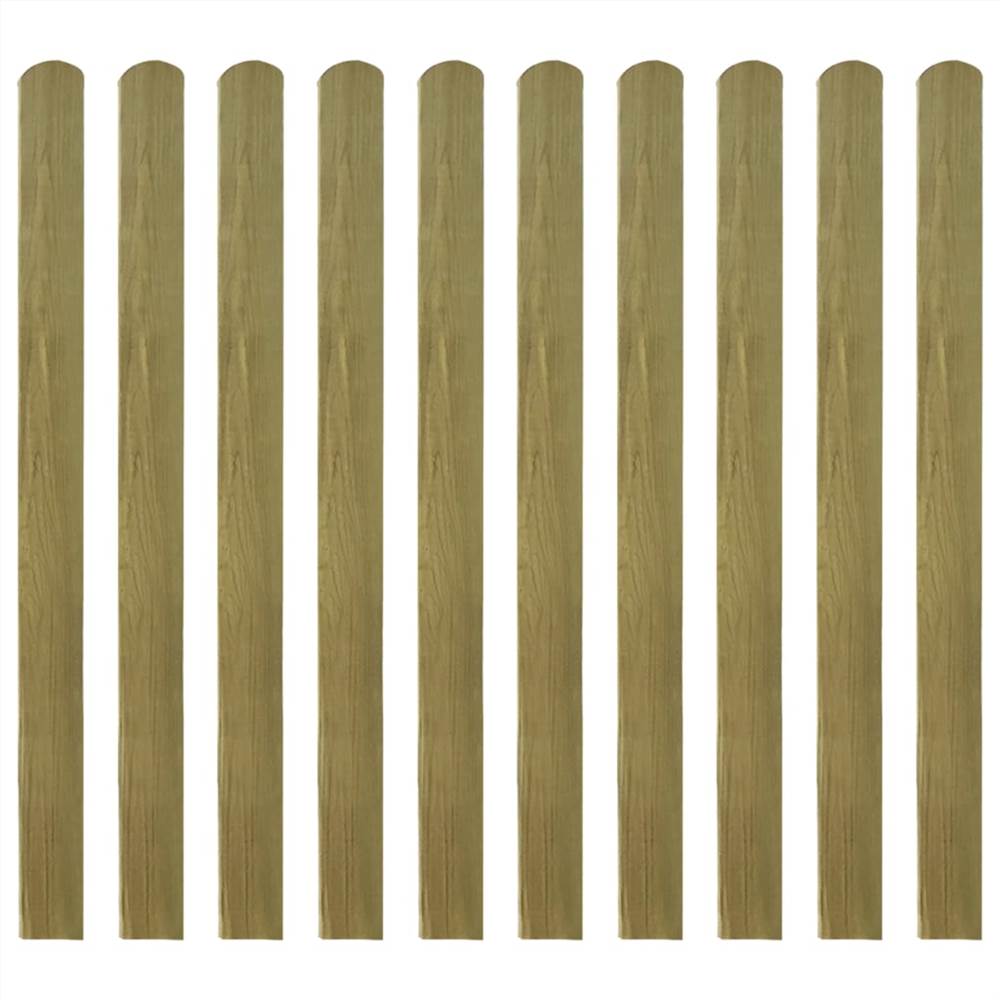30 pcs Impregnated Fence Slats Wood 120 cm
