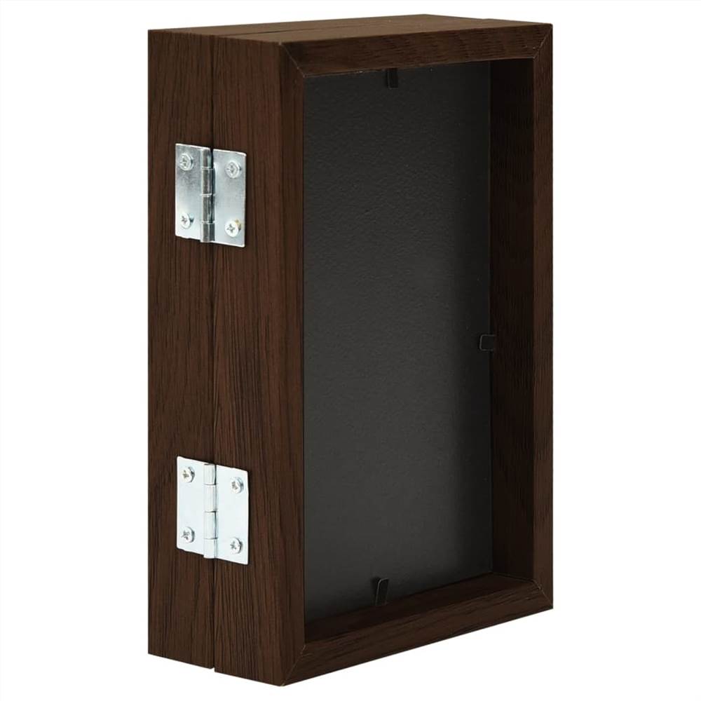 Bifold Photo Frame Collage Dark Brown 2x