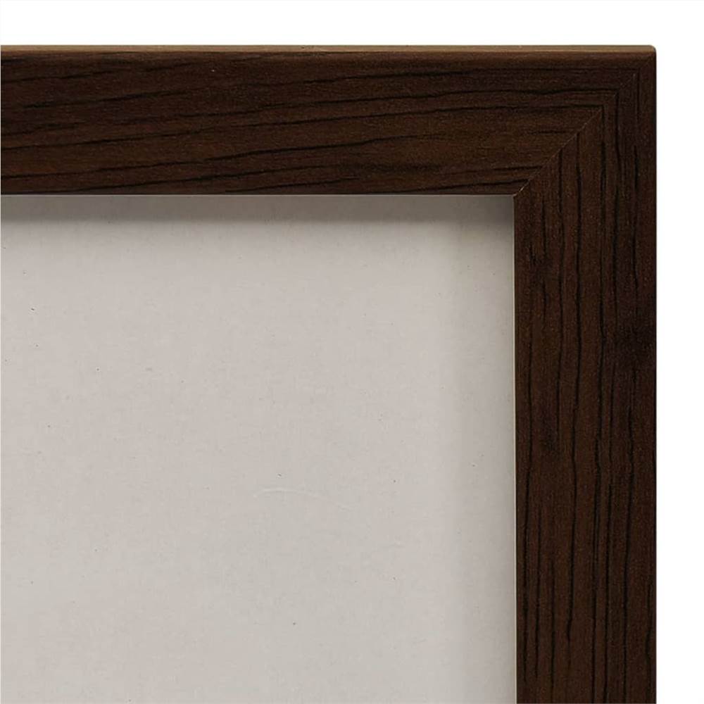 Bifold Photo Frame Collage Dark Brown 2x