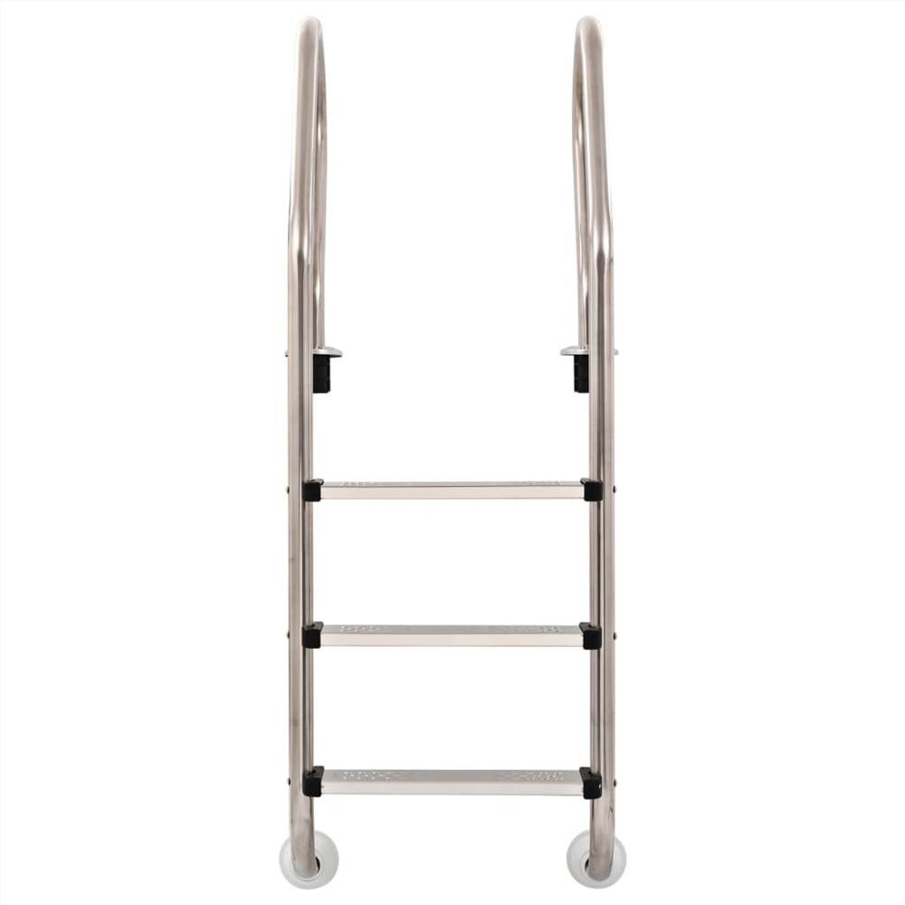 Pool Ladder 3 Steps Stainless Steel 120 cm