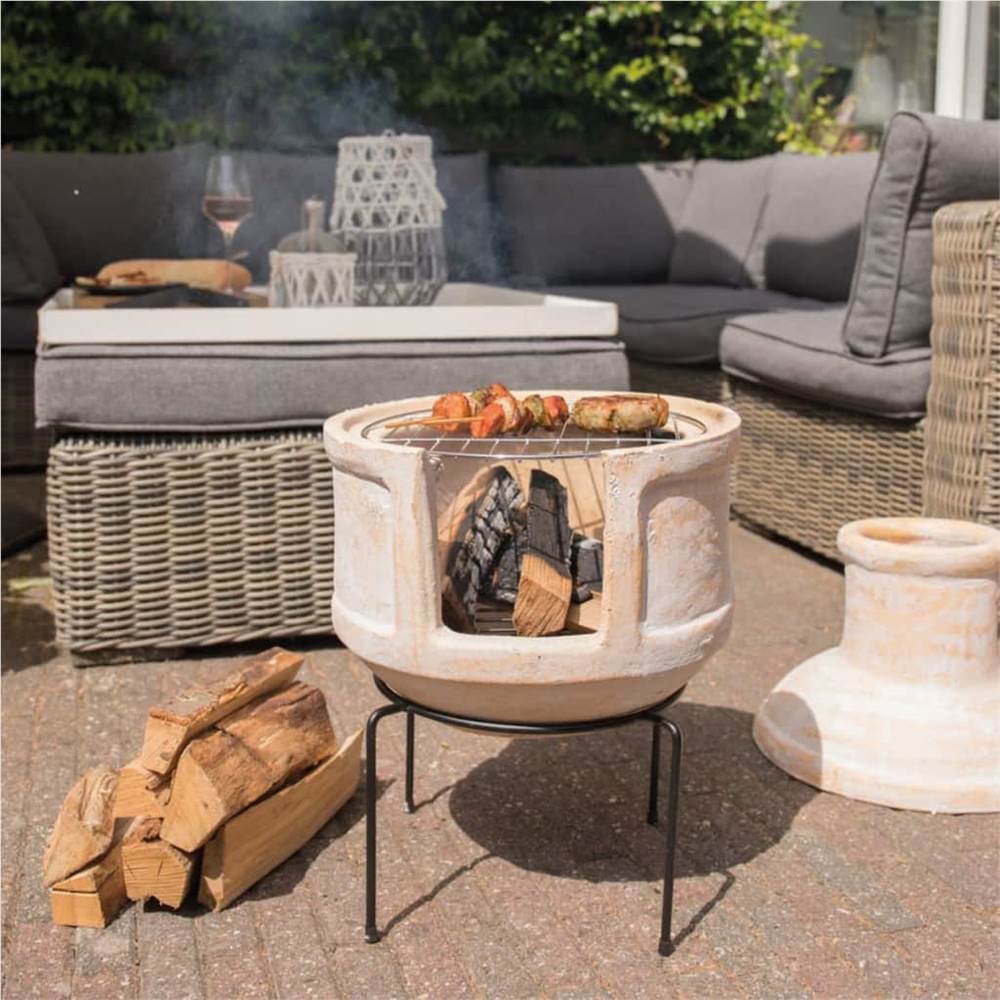 RedFire Fireplace Lima with Grill Clay Straw