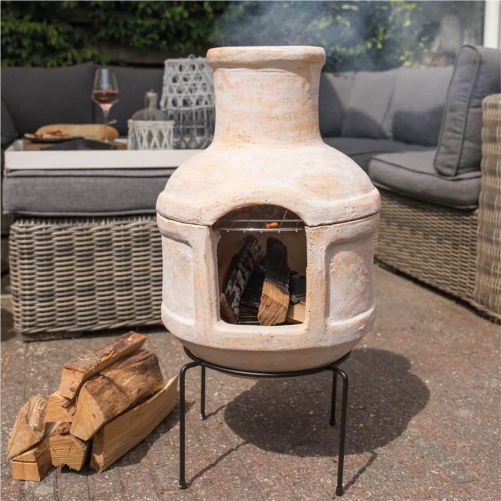 RedFire Fireplace Lima with Grill Clay Straw