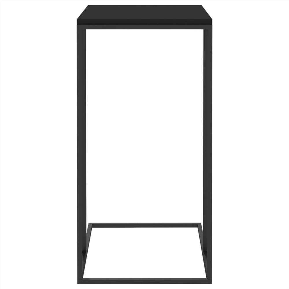 Side Table Black 40x30x59 cm Chipboard