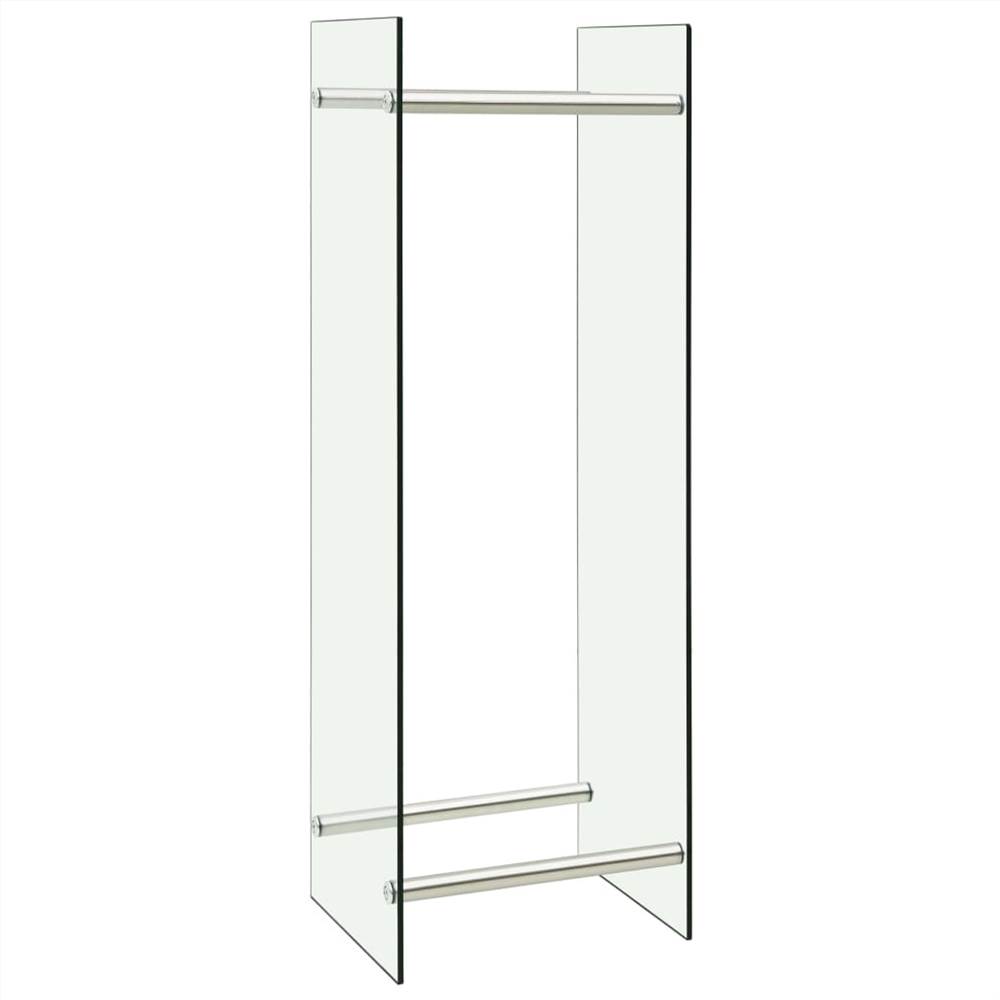 Firewood Rack Transparent 40x35x120 cm Glass