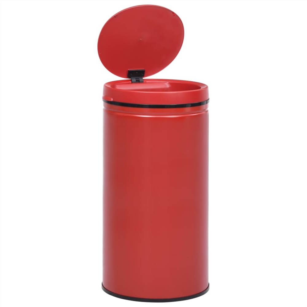 Automatic Sensor Dustbin 60 L Carbon Steel Red