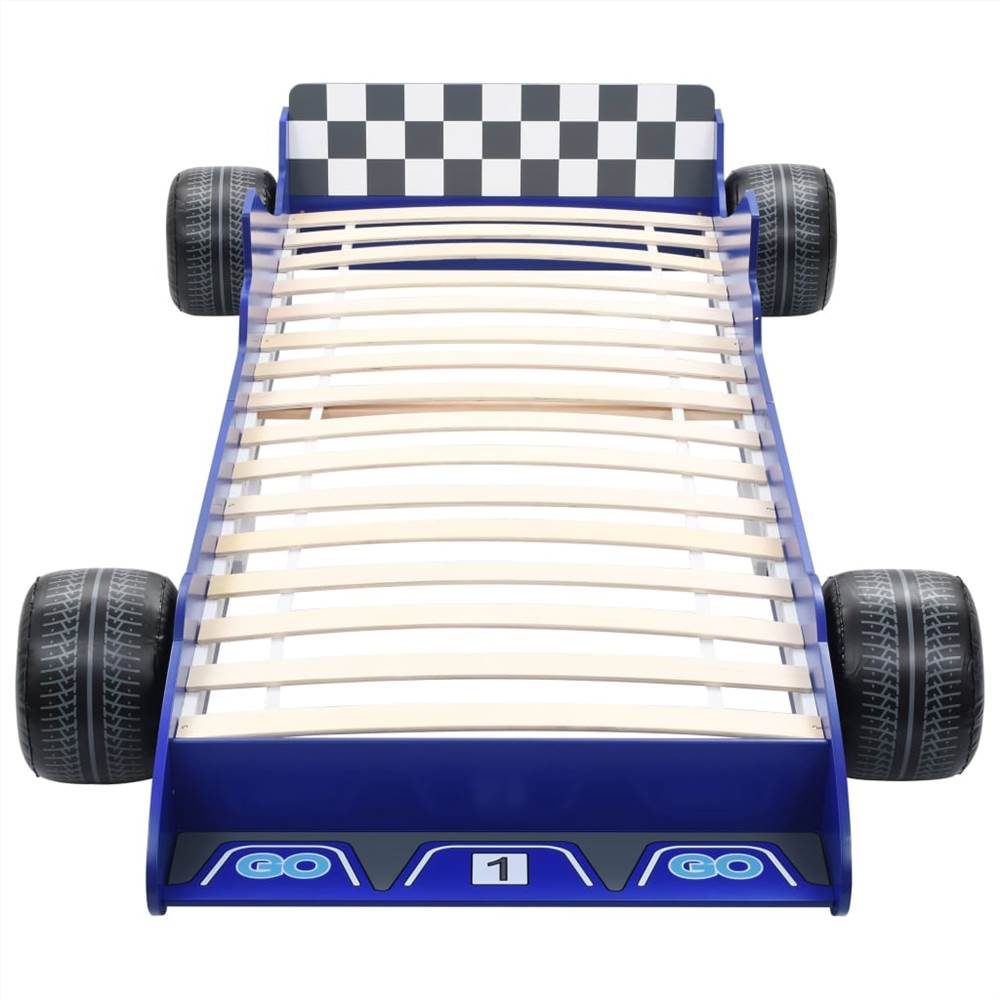 Children's Race Car Bed 90x200 cm Blue