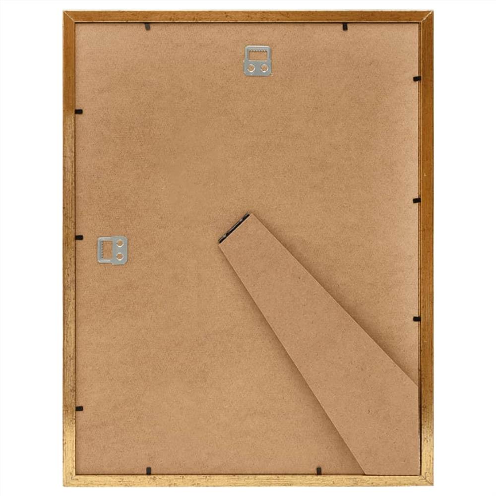 Photo Frames Collage 5 pcs for Wall or Table Gold 70x90 cm MDF