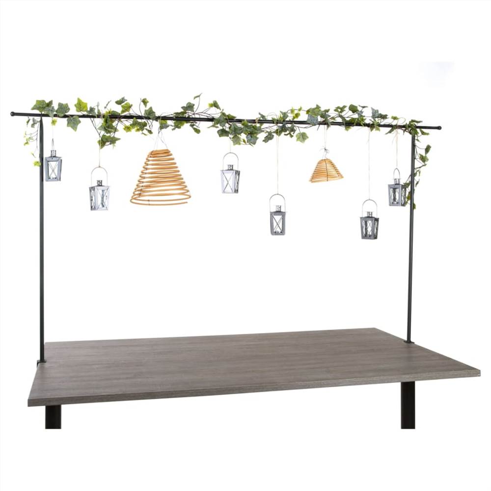 Esschert Design Decorative Table Rod with Clamp Black