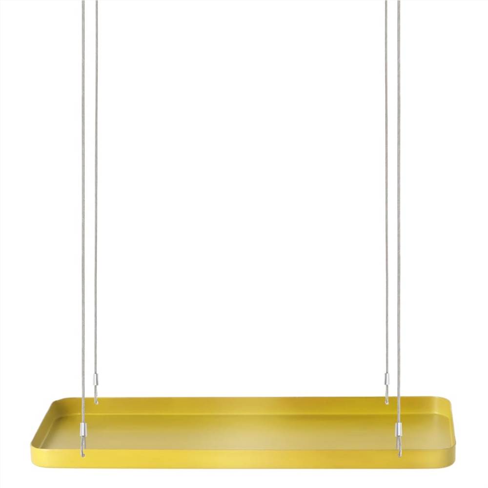 Esschert Design Hanging Plant Tray Rectangular Gold S