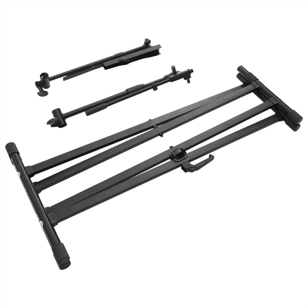 Keyboard Stand with Microphone Stand and Book Plate