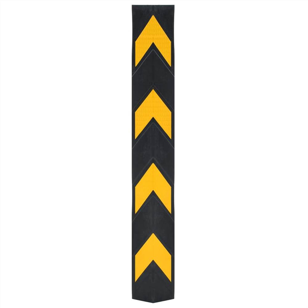 Reflective Corner Guards 10 pcs Rubber 80 cm