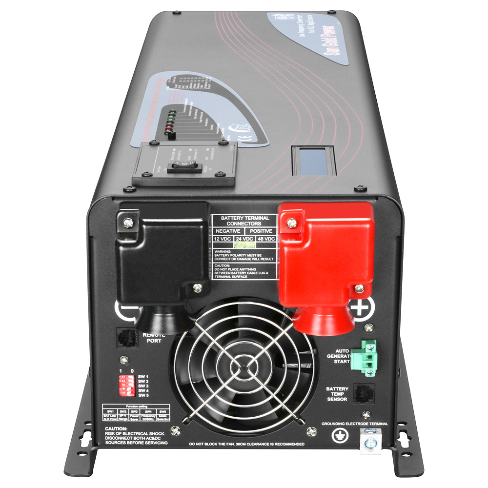 Sungoldpower 4000w Dc 48v Split Phase Pure Sine Wave Inverter Black