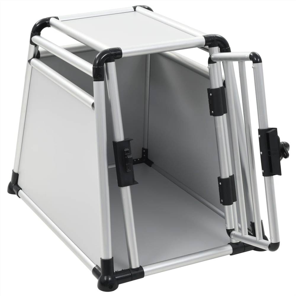 Dog Transport Box Aluminium M
