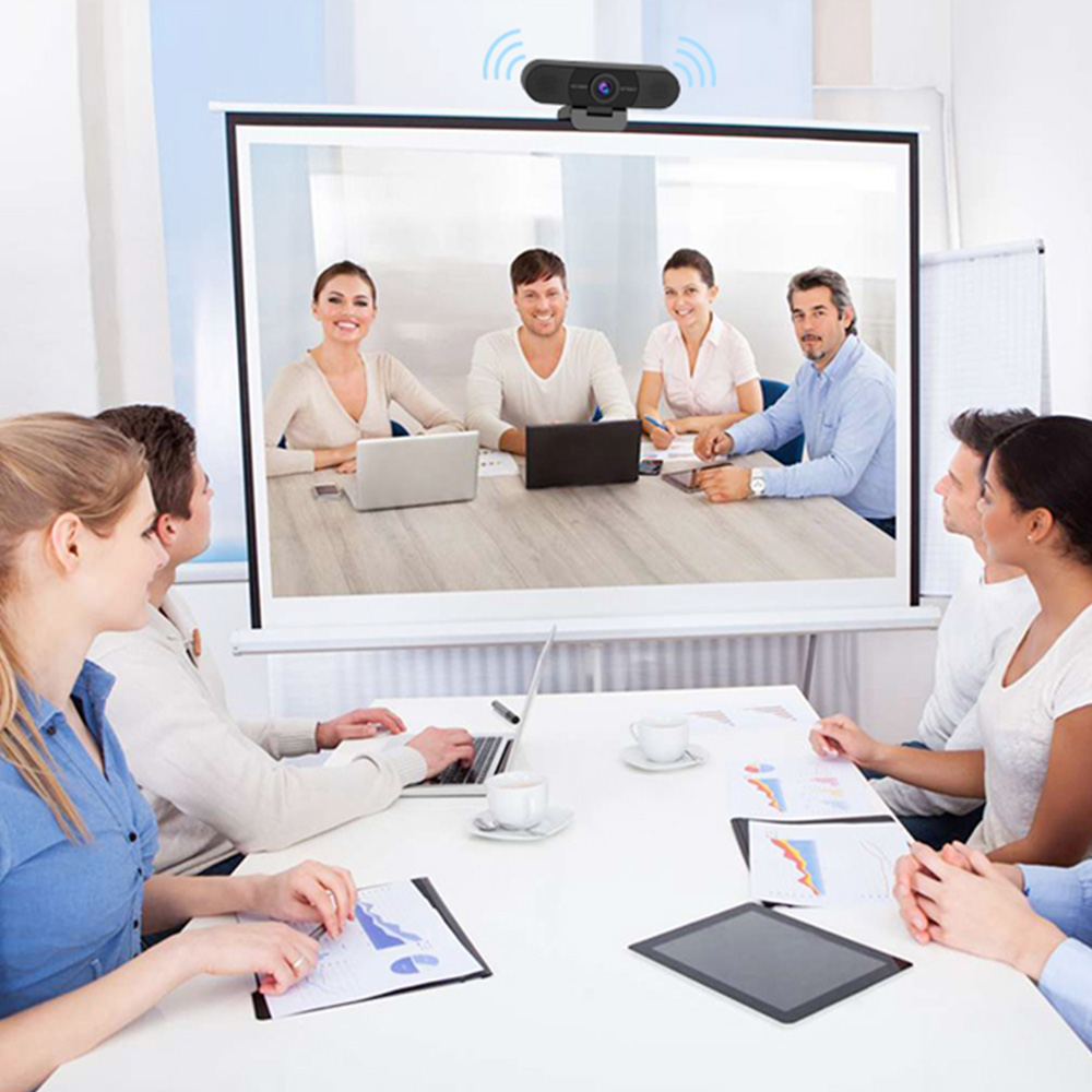 eMeet C960 1080P Webcam with Privacy Cover Black