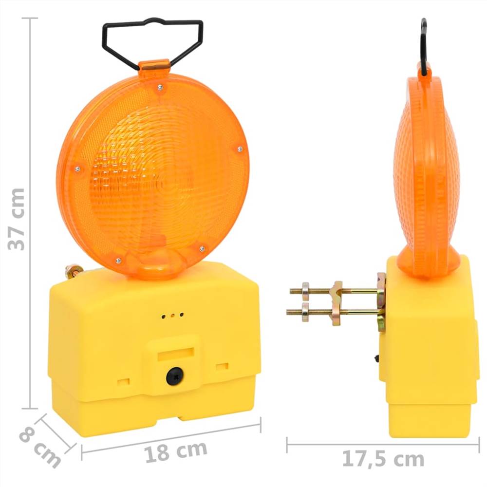 Construction Site Lights 10 pcs with Batteries 18x8x37 cm