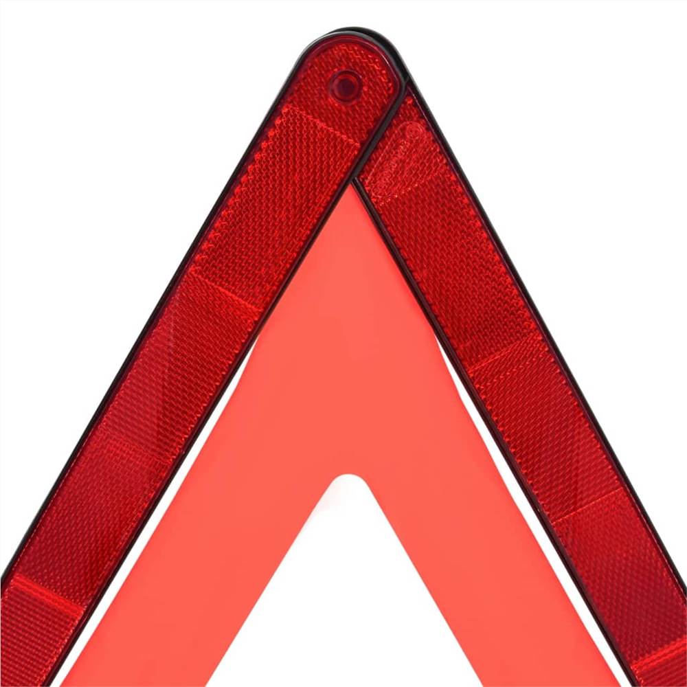 Traffic Warning Triangles 10 pcs Red 56.5x36.5x44.5cm
