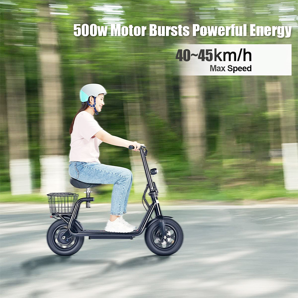Spetime S5 Pro Electric Scooter 500W Motor - Black