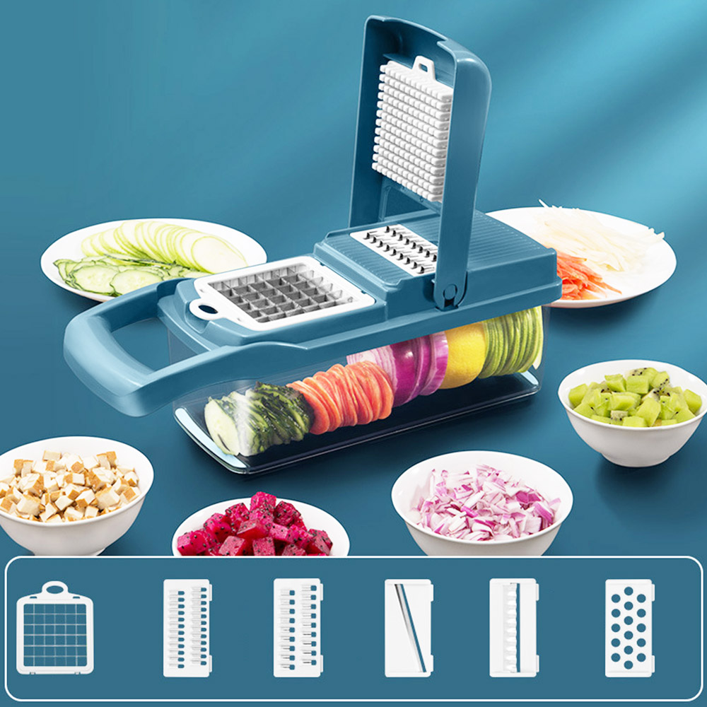 Multi-Function House-Hold Six-Blade Dicing and Slicing Slicer