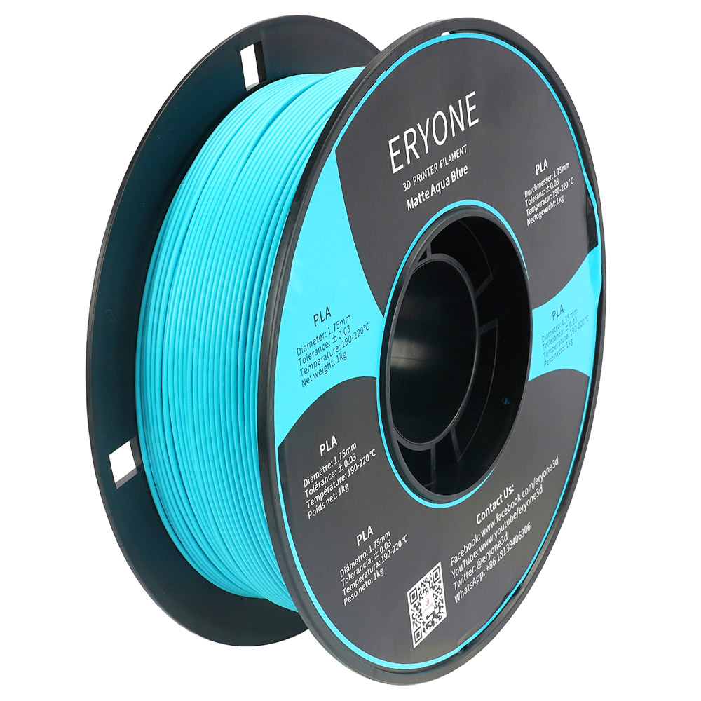 4kg ERYONE Matte PLA Filament Aqua Blue Olive Green Navy Blue Grey | Europe
