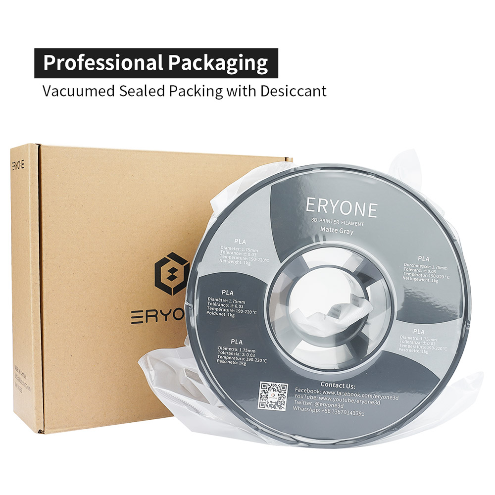 ERYONE Matte PLA Filament for 3D Printer | Europe