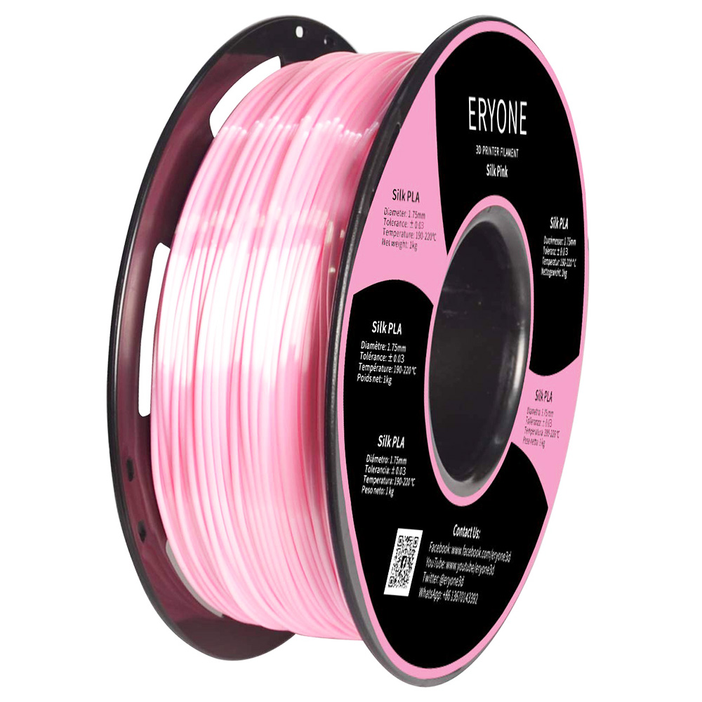 ERYONE Silk PLA Filament 1kg Pink | Europe