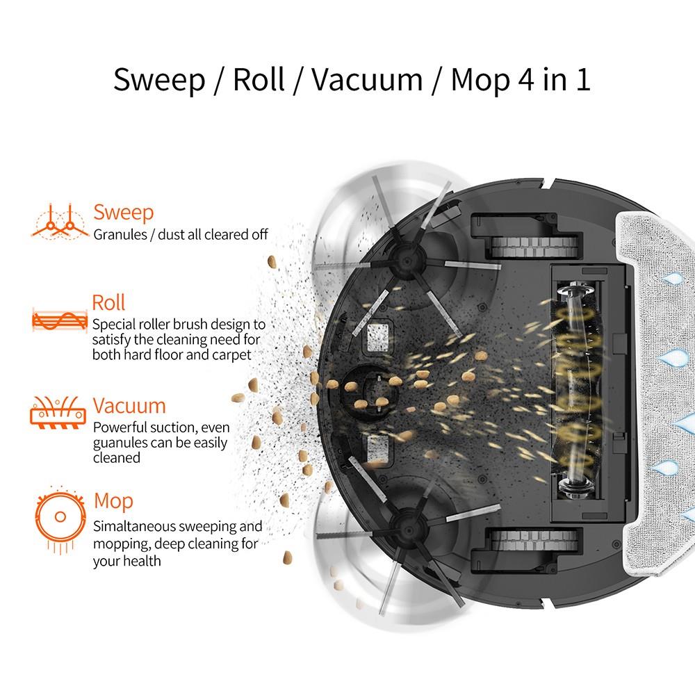 Proscenic Ultenic D5 Robot Vacuum Cleaner - Black