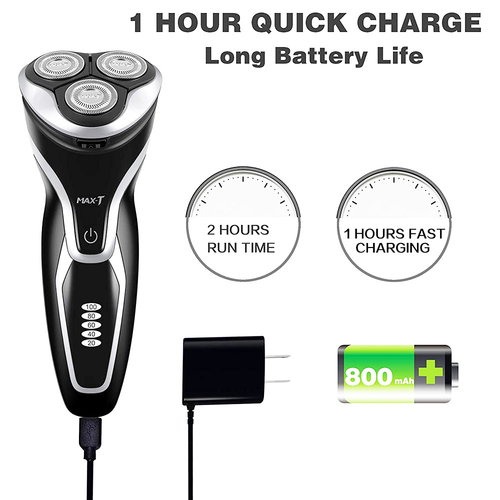 MAX-T Electric Razor Corded And Cordless Rotary