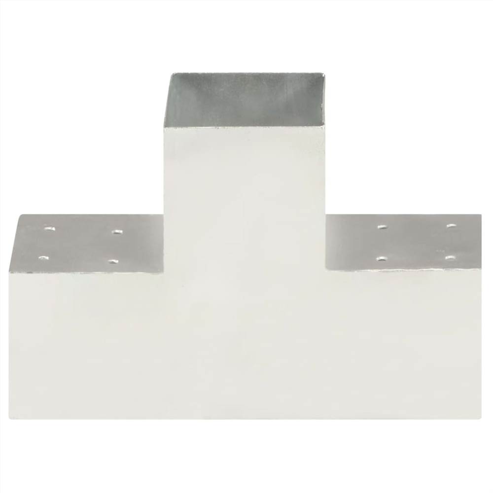 Post Connector T Shape Galvanised Metal 101x101 mm