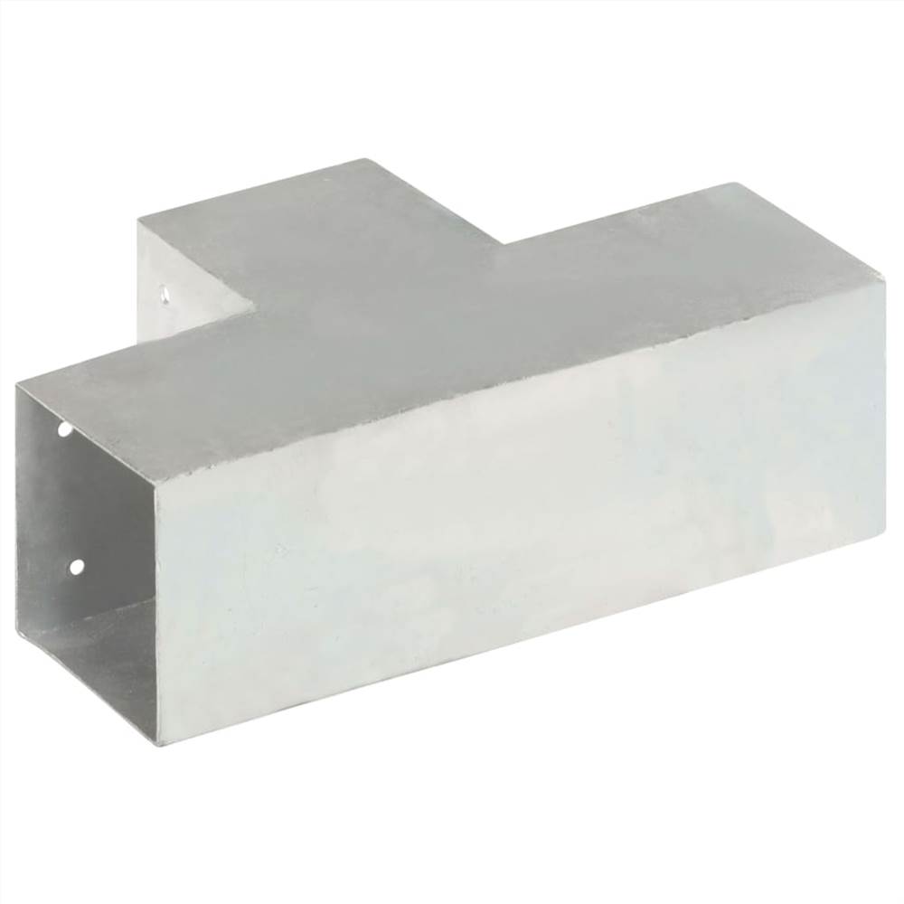 Post Connector T Shape Galvanised Metal 101x101 mm