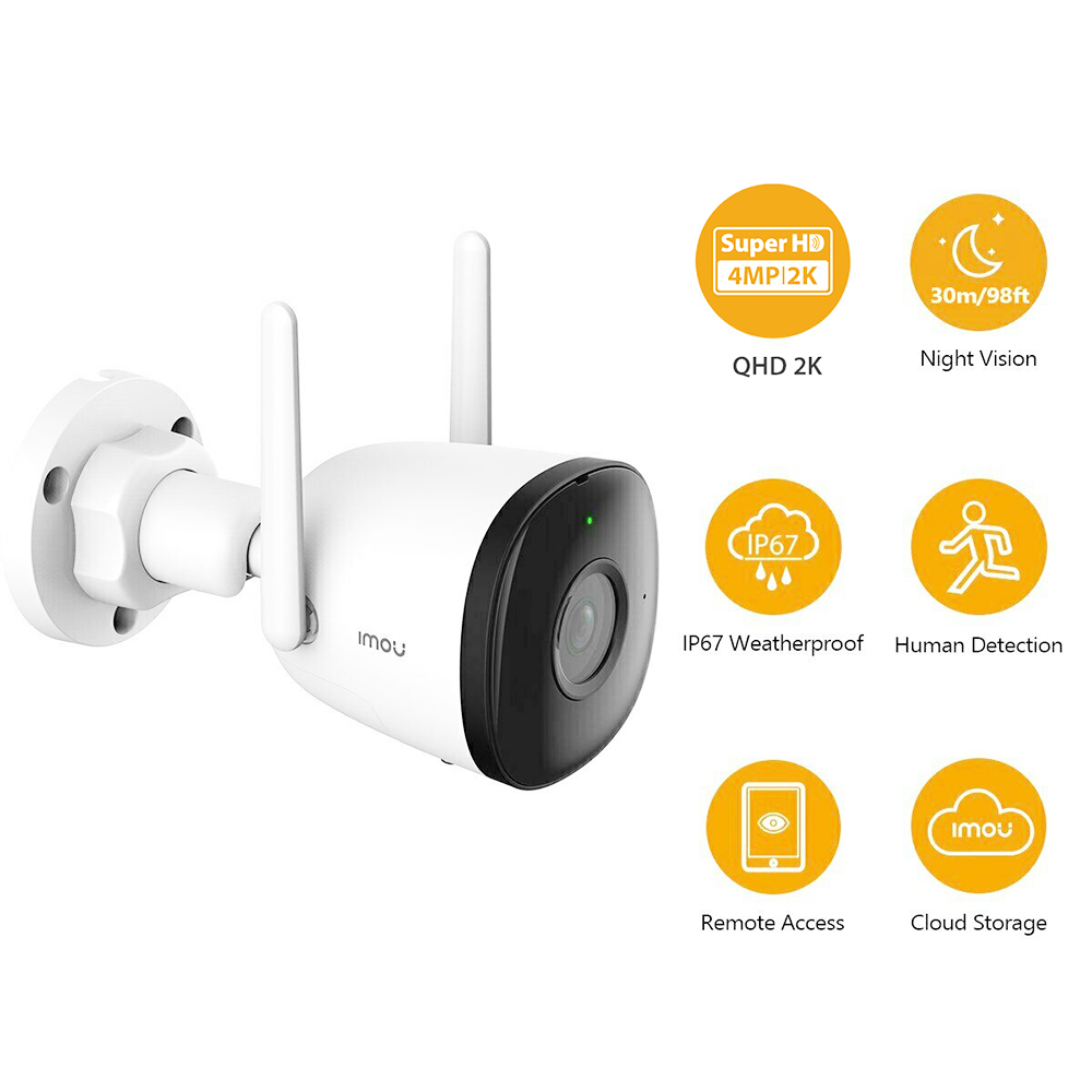 IMOU IP Wifi hd 4MP (QHD) Outdoor Surveillance Camera Waterproof