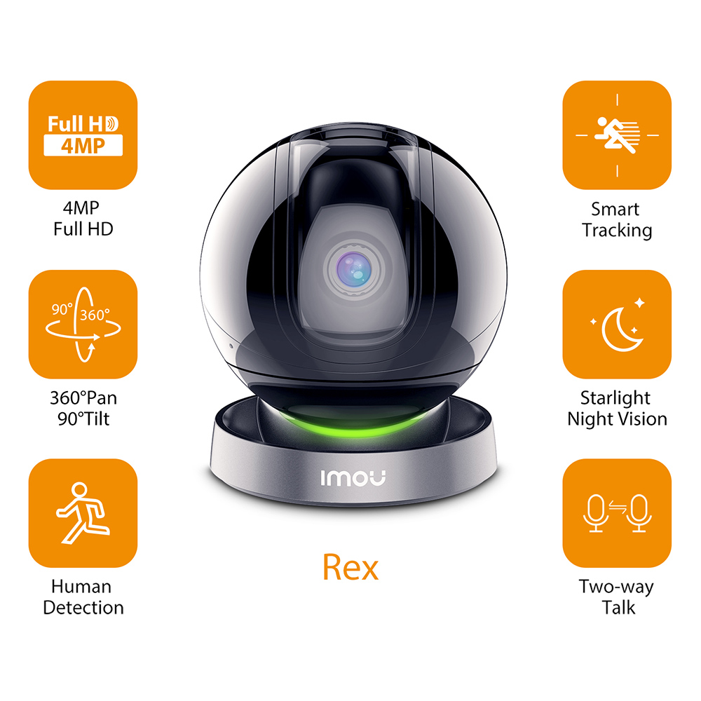 IMOU Rex Smart Cruise Camera 4mp with Panoramic View