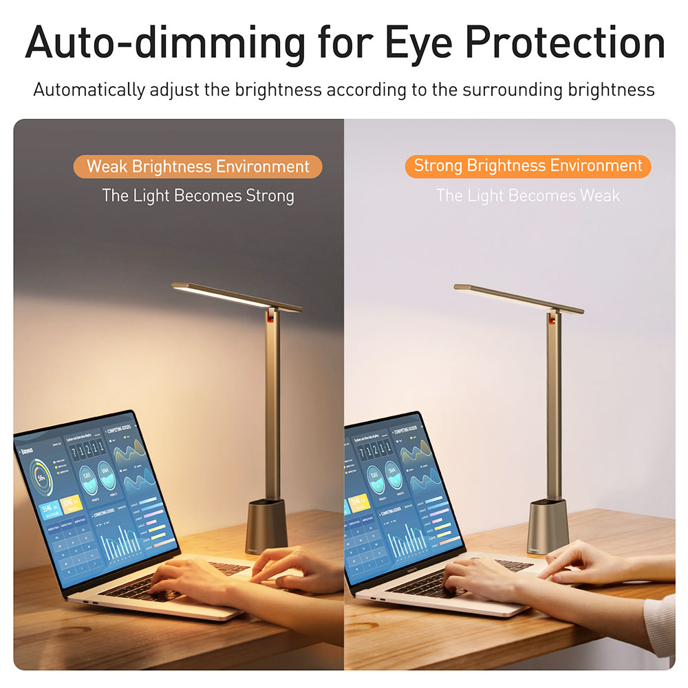 Baseus LED Smart Foldable Desk Lamp Gray