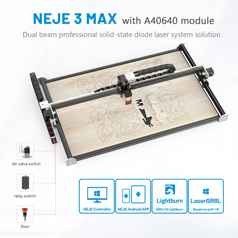 NEJE 3 MAX 12W A40640 Laser Engraver