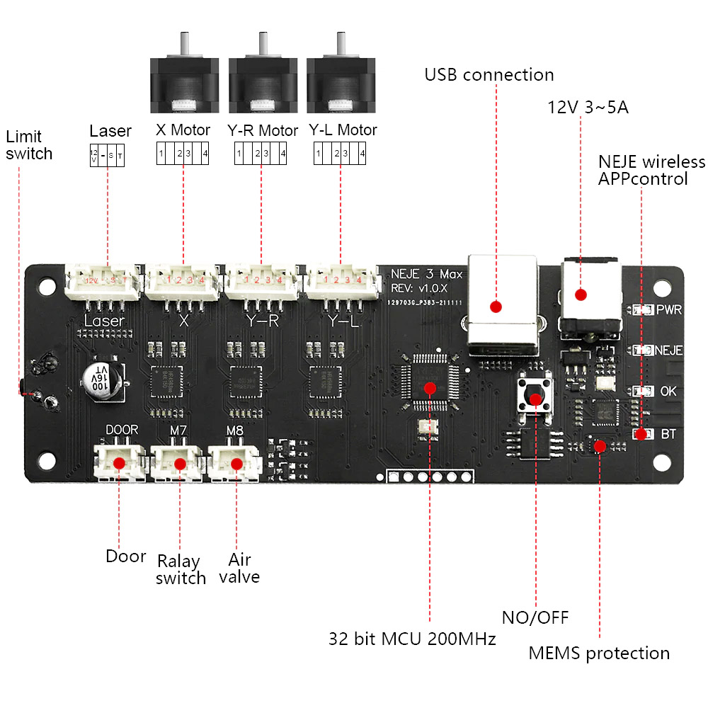 NEJE 3 MAX 12W A40640 Laser Engraver