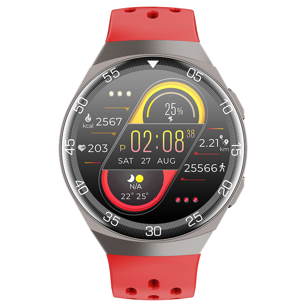 SENBONO MAX1 Smartwatch Support SpO2/HR/BP Monitor Red