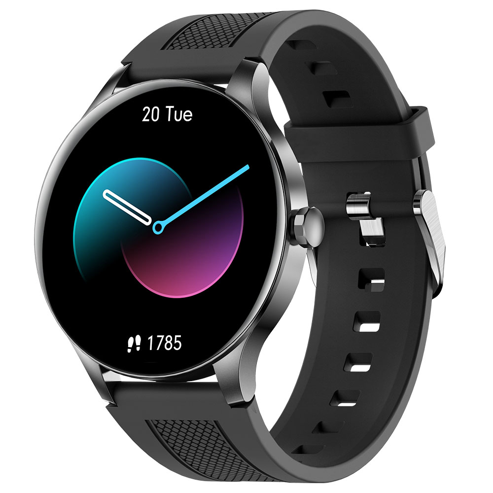 SENBONO NY20 Smartwatch Fitness Tracker Black Silicone