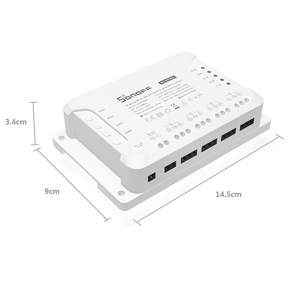 SONOFF 4CH PRO R3 4-gang Wi-Fi Smart Switch with RF Control