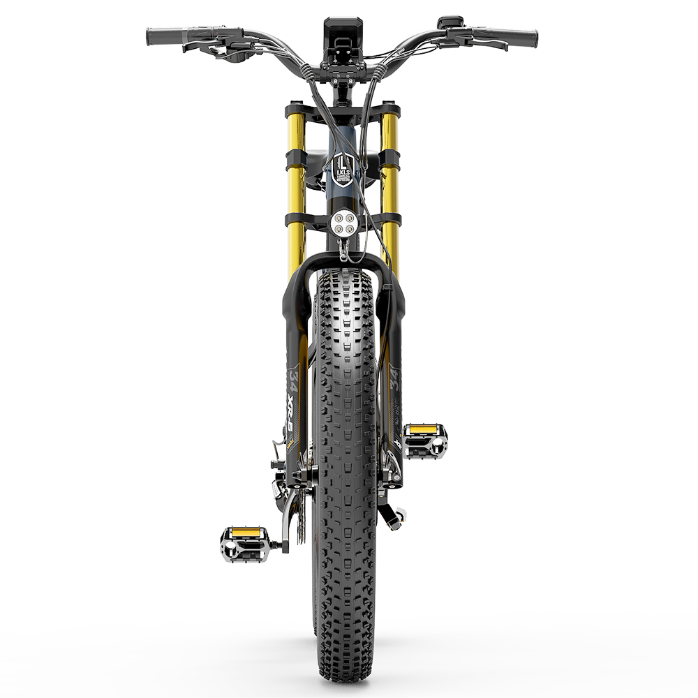 LANKELEISI RV700 Electric Bike 16Ah 48V 1000W 42Km/h - Black Yellow