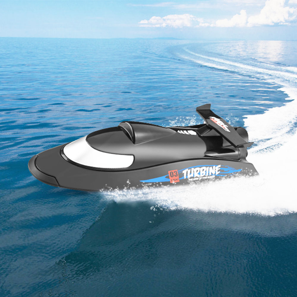 Flytec V009 30KM High Speed RC Jet Boat Black