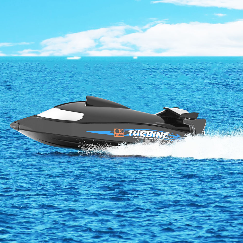 Flytec V009 30KM High Speed RC Jet Boat Black