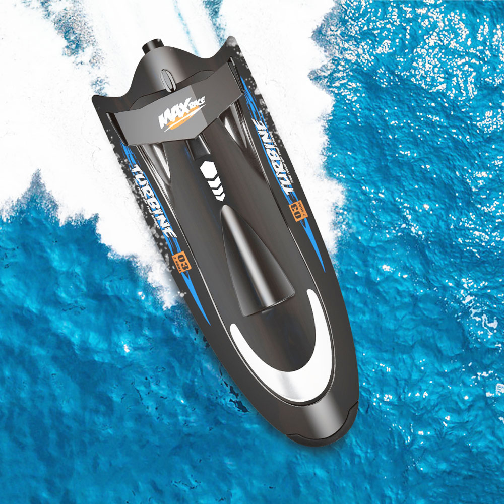 Flytec V009 30KM High Speed RC Jet Boat Black