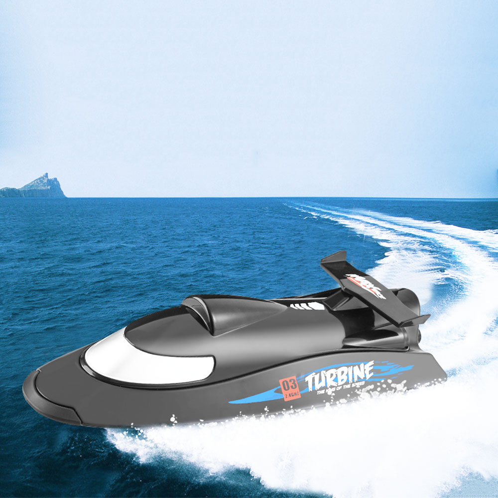 Flytec V009 30KM High Speed RC Jet Boat Black