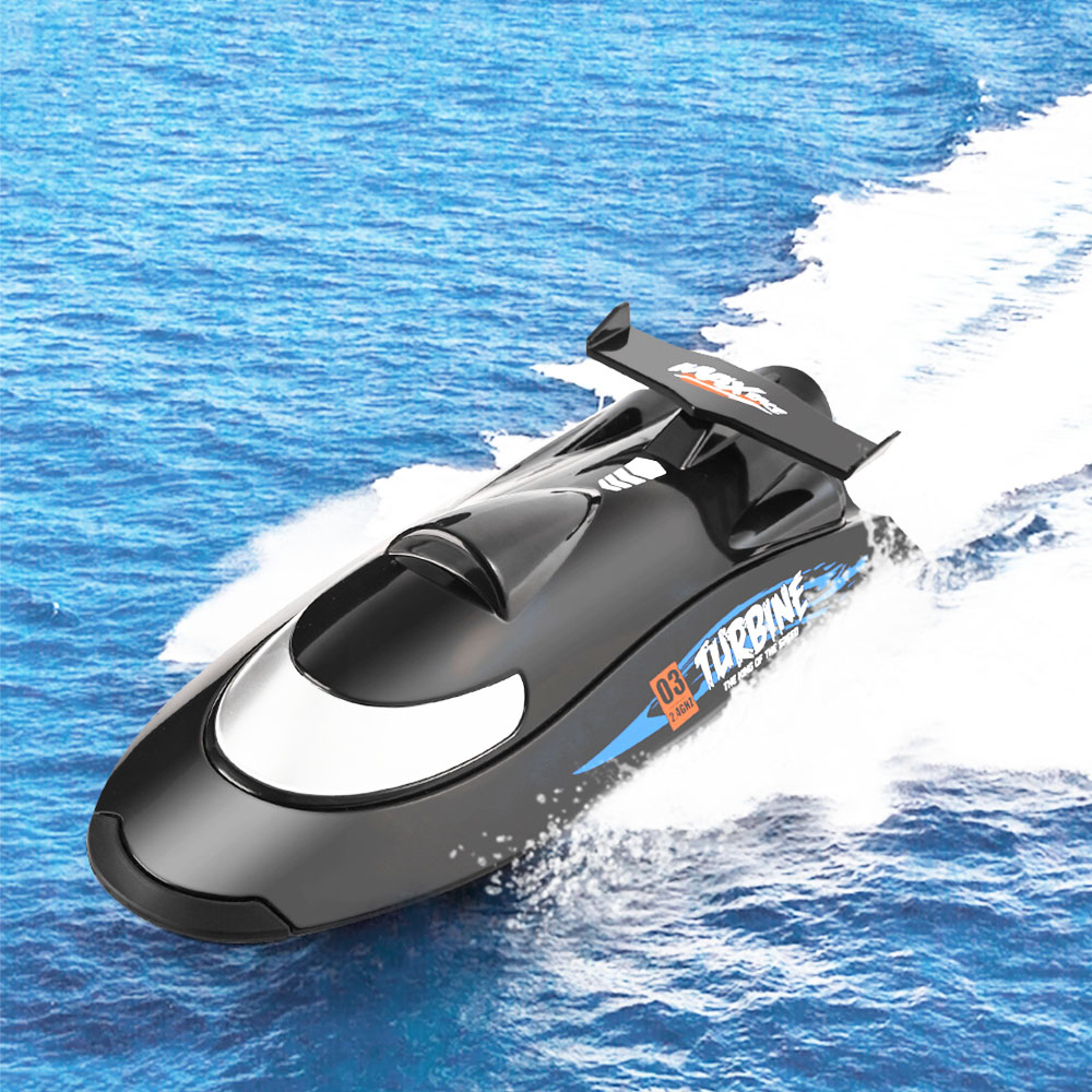 Flytec V009 30KM High Speed RC Jet Boat Black