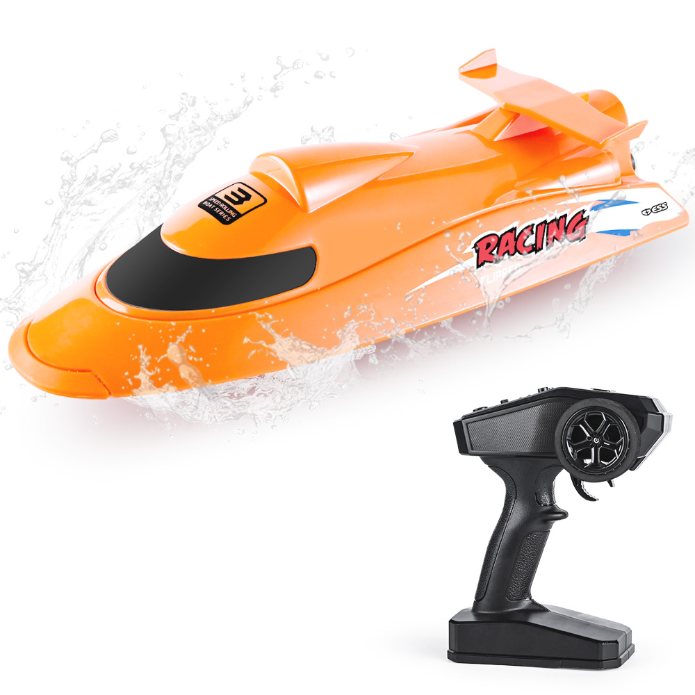 Flytec V009 30KM High Speed RC Jet Boat Orange