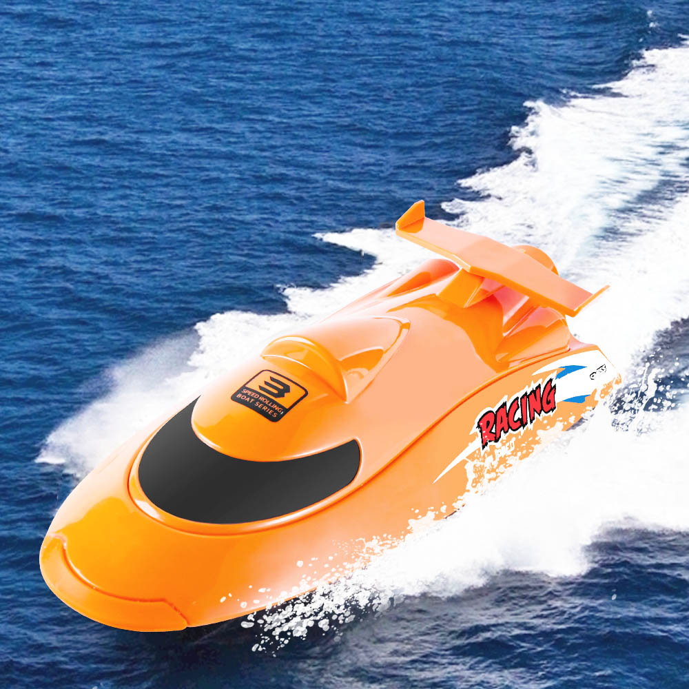 Flytec V009 30KM High Speed RC Jet Boat Orange