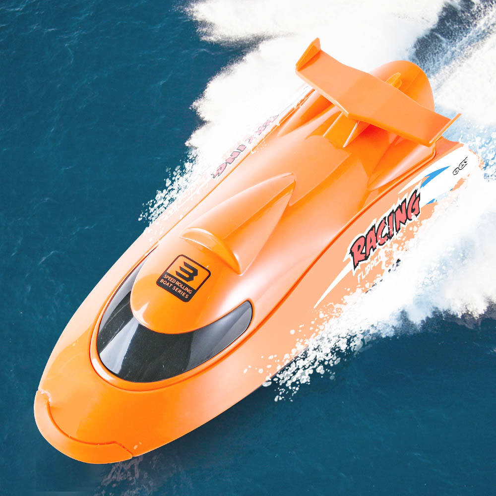 Flytec V009 30KM High Speed RC Jet Boat Orange