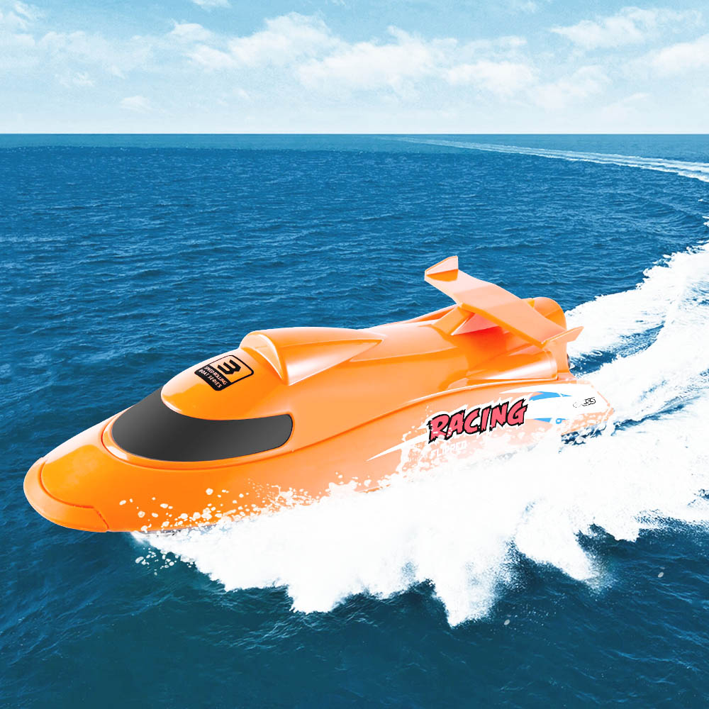 Flytec V009 30KM High Speed RC Jet Boat Orange